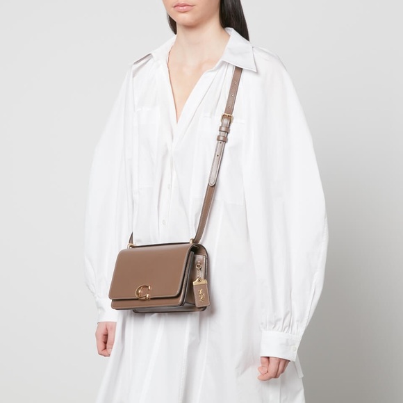 Coach | Bags | Coach Bandit Shoulder Bag Calf Leatherbrass Dark Stone ...